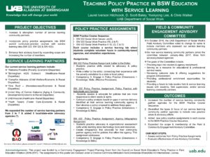 Service Learning - Teaching & Learning in Social Work
