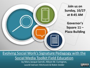 October, 2019 - Teaching & Learning in Social Work