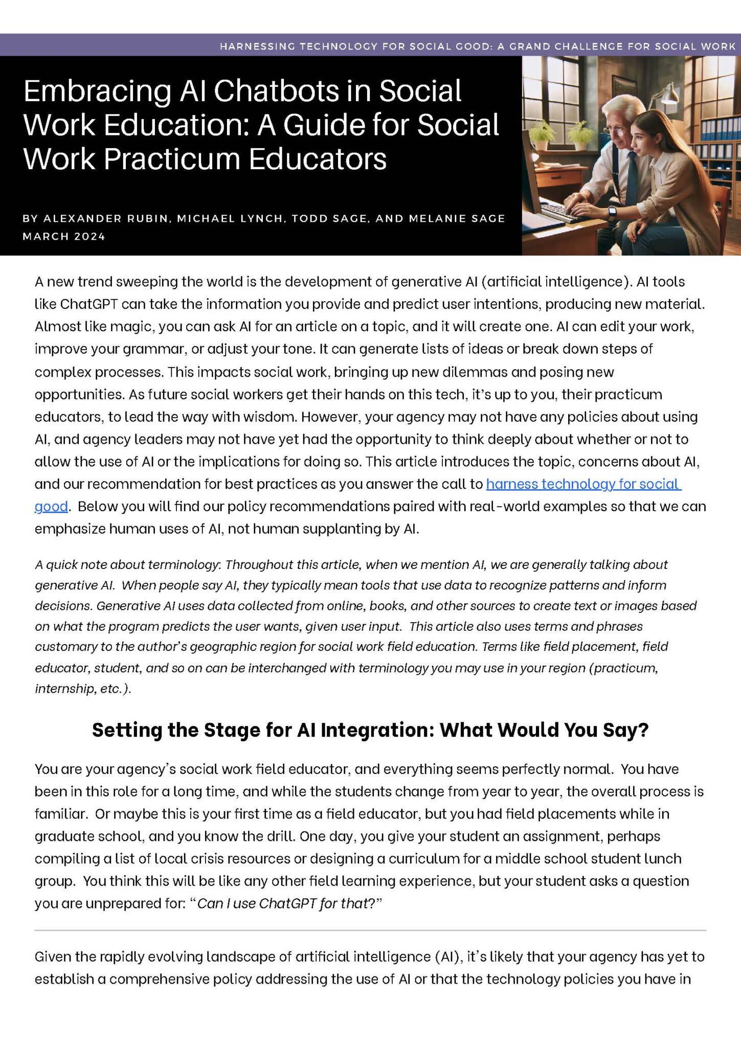 Teaching & Learning in Social Work - Exploring ways to enhance life ...